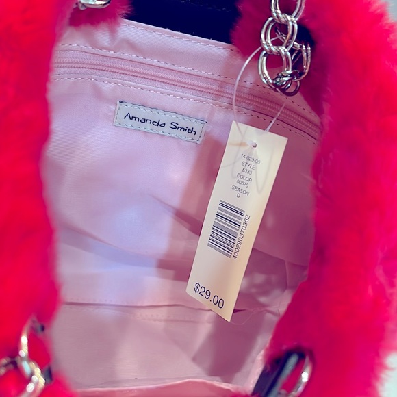 Amanda Smith | Bags | Amanda Smith Hot Pink Purse Has Chain And Vegan ...